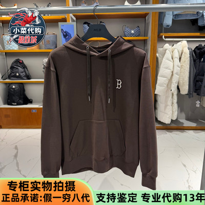 MLB男女款帽衫老花印花套头卫衣