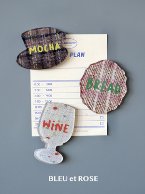 冰箱贴厨房可爱复古格纹