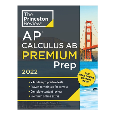 英文原版 普林斯顿评论AP微积分AB高级预科j教材 The Princeton Review AP Calculus AB Premium Prep 大学考试准备