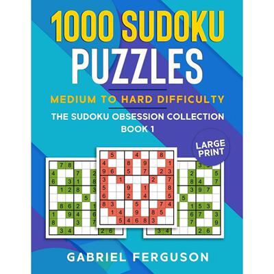 【预售 按需印刷】英文原版1000 Sudoku Puzzles Medium to Hard difficulty进口原版正版书籍