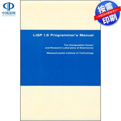 预售【按需印刷】LISP 1.5程序员手册LISP 1.5 Programmers Manual企鹅兰登出版 进口书籍正版