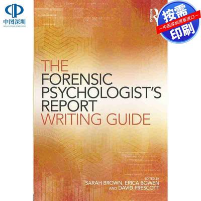 预售【按需印刷】英文原版 法医心理学家报告写作指南 The Forensic Psychologists Report Writing Guide 原装进口正版书籍