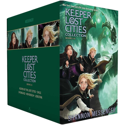 预售英文原版 失落城市的守护者1-5套装 儿童冒险小说中年级 Keeper of the Lost Cities Collection by Shannon Messenger