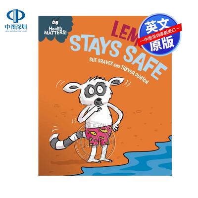 预售英文原版 Health Matters: Lemur Stays Safe 健康小课堂：懂安全的狐猴 Sue Graves 自然科普 精装 英版