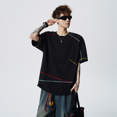 1404-372-P34 2026夏季 青春 潮流 宽松 休闲-百搭 T恤 短袖