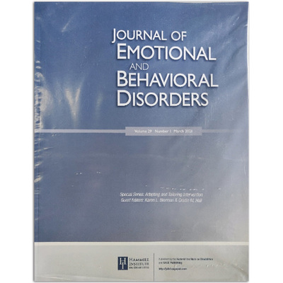 【单期可选】Journal of Emotional and Behavioral Disorders 精神与行为失常 2021年3月