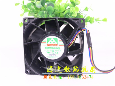 浪潮nf5270m4 sa5212M4机箱风扇mgt8012vb-w38永立 8cm 12v 2.8A