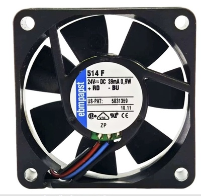 德国ebmpapst 514F 514F/2 24V 0.9W 5015 5cm变频器散热风扇