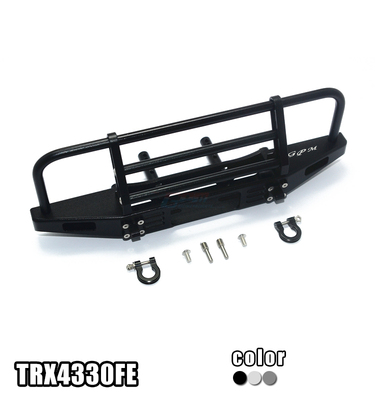 TRAXXAS TRX4与SCX10 II 90046,90047铝合金可调节高度前防保险杠