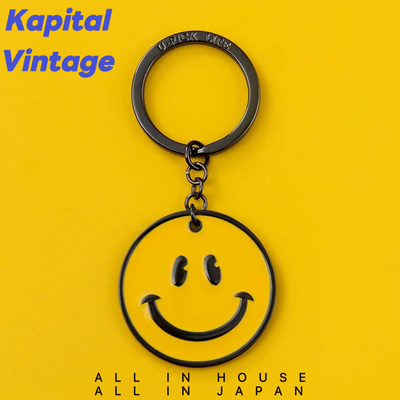 Kapital Vintage 可爱笑脸钥匙扣挂件汽车链简约男女情侣书包挂饰