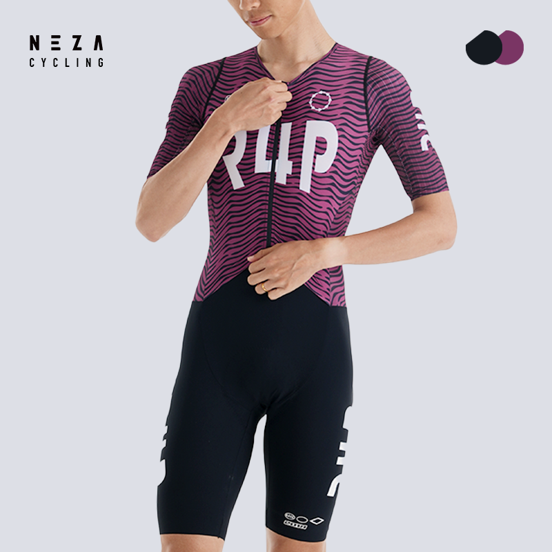NEZA「麈.逐风」男款连体骑行服竞技气动一体式裤春夏公路自行车