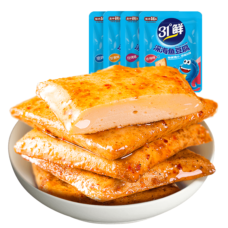 盐津铺子鱼豆腐即食休闲食品