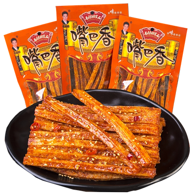 毛劲松嘴巴香辣条呼啦棒麻辣零食