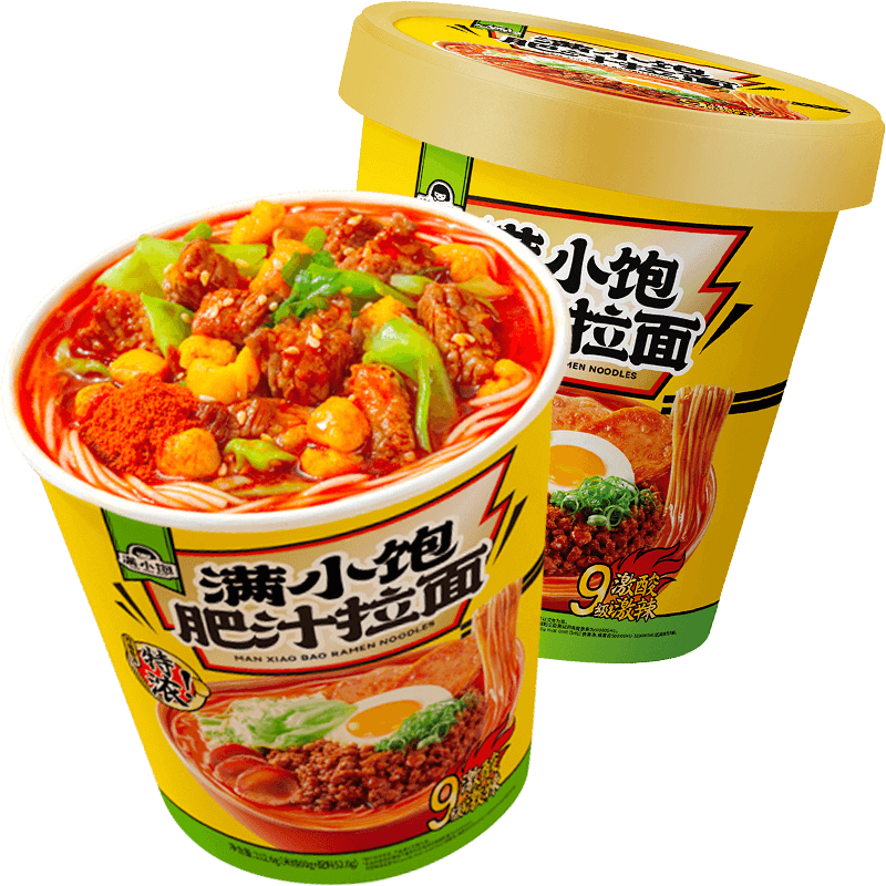 满小饱冲泡免煮112.6g肥汁拉面
