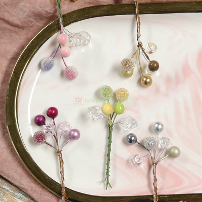 永生花珍珠彩色珠子保鲜花日本