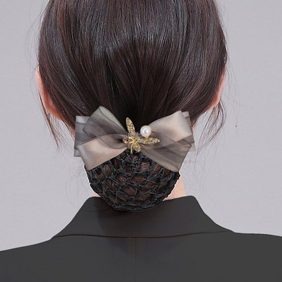 空姐高级感发饰发网渐变色