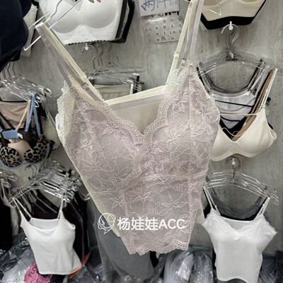 6101910韩国东大门FLORA新款甜美性感蕾丝吊带背心