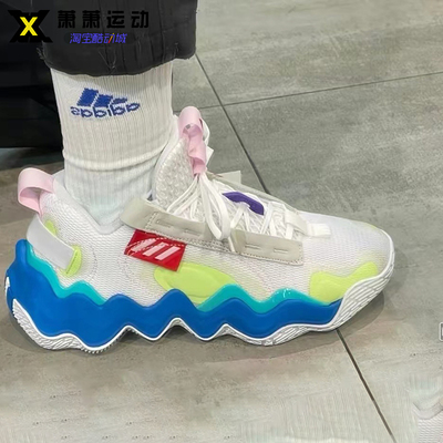 阿迪达斯男子减震低帮篮球鞋