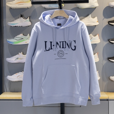 李宁运动休闲男子连帽套头卫衣