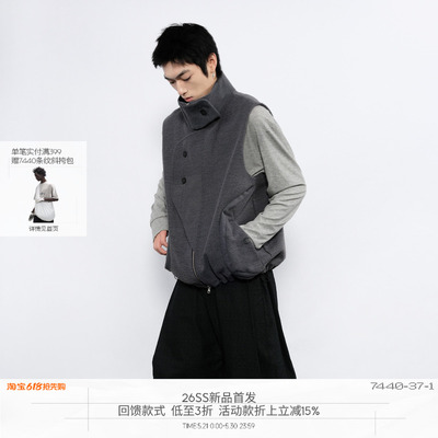 7440371牛仔底布厚实马甲