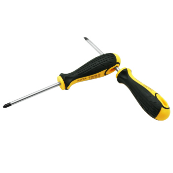 锴达（KATA）螺丝刀 起子改锥带磁6*100十字一字手动工具 KT60610