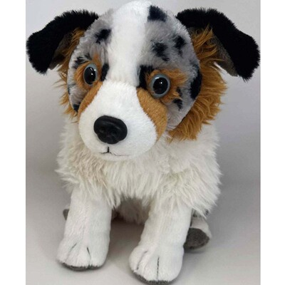 （代购）美国wild republic仿真澳洲牧羊犬狗狗shepherd毛绒玩具