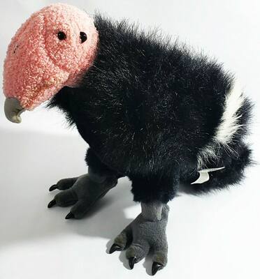 （代购）美国fiesta仿真红头美洲鹫turkey vulture毛绒玩具公仔