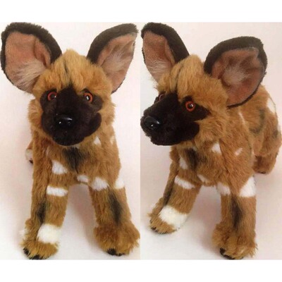 （代购）美国fiesta仿真非洲野狗wild dog毛绒玩具stuffed toy