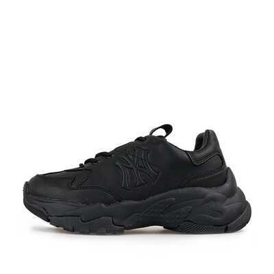 【布布】 MLB 老爹鞋 黑色 低帮 Big Ball Chunky LT 人造革橡胶