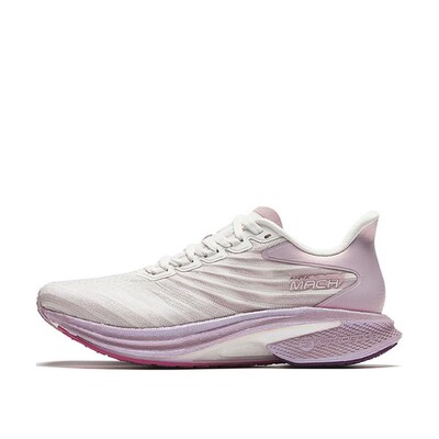 【布布】 安踏 MACH马赫4.0 跑步鞋 白色 粉色 低帮 休闲减震防滑