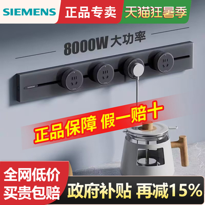 西门子轨道插座8000w大功率