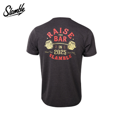 SLAMBLE男子CF运动健身训练短袖T恤莱赛尔夏季新款