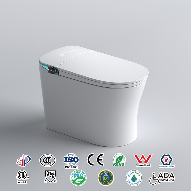 Watermark智能马桶全自动翻盖家用一体式内置泡沫盾带水箱坐便器