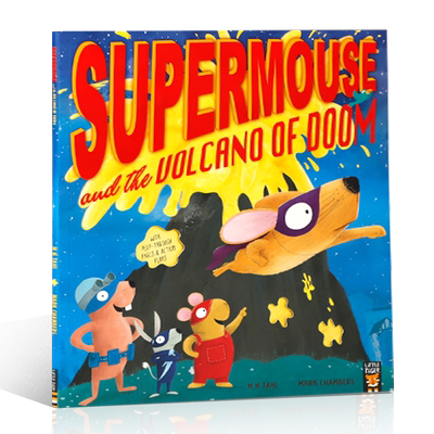 英文原版绘本Supermouse and the Volcano of Doom (Supermouse) 侦探鼠与火山超级老鼠的趣味冒险故事书4-8岁平装洞洞翻翻书