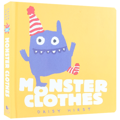 进口英文原版绘本怪物的衣服Monster Clothes低幼儿童启蒙图画书3-5岁宝宝英语入门故事书探索认知世界纸板书亲子互动阅读书籍正版