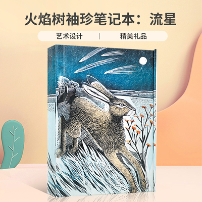 Angela Harding: Shooting Stars (Foiled Pocket Journal) 火焰树袖珍笔记本：流星 艺术精品笔记本 艺术设计 精美礼品精装