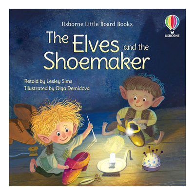 预售英文原版The Elves and the Shoemaker精灵与鞋匠尤斯伯恩小小纸板童话故事 亲子读物纸板绘本童话寓言/神话传说2-6岁
