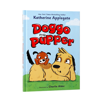 进口英文原版 Doggo and Pupper 狗狗和普珀#1  10-14岁中小学生英语课外阅读读物 儿童英语桥梁章节漫画书