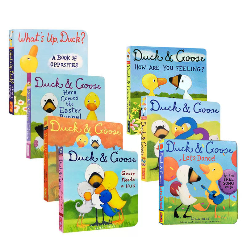 英文原版绘本 Duck And Goose, It's Time for Christmas Tad Hills小鸭和小鹅7本正版纸板书儿童 ...