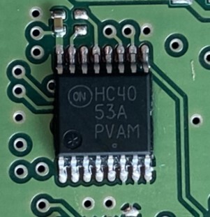HC4053A  汽车电脑板密脚16脚位