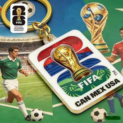 2026美加墨世界杯FIFA官方授权世界杯周边3D金杯钥匙链KC-0020
