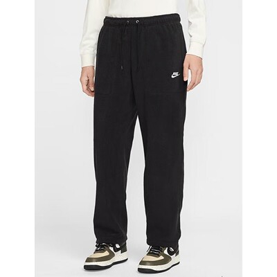 Nike耐克男子秋冬新款休闲摇粒绒保暖刺绣收口运动长HV1349-010