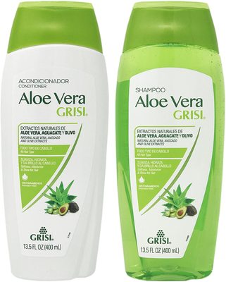 Aloe Vera Shampoo Conditioner Combo by Grisi. Deep Repair