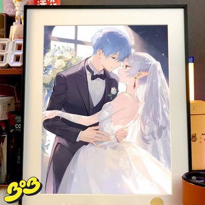 【BOB2】代购现货 星空 芙莉莲婚礼 FRIEREN 菲伦辛美尔 装饰画