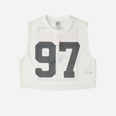 Puma/彪马 X ROSÉ Relaxed Mesh 女透气运动休闲无袖T恤633804-77