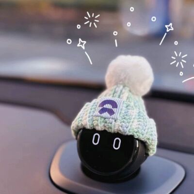蔚来汽车nomi毛线帽棉花娃娃es7es6et5et7汽车装饰摆件薄荷色新品
