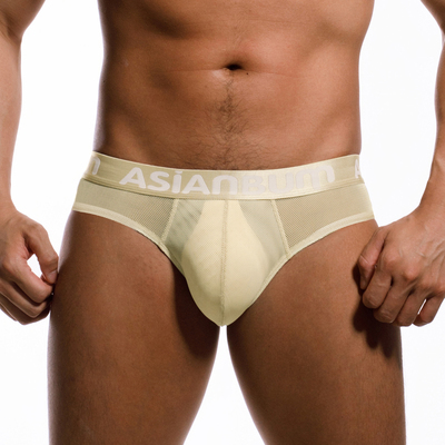 Asianbum大网眼半透明三角内裤