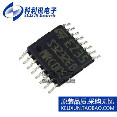 进口 ST3232EBTR TSSOP16 S3232EB 线路收发器 全新ST原装正品