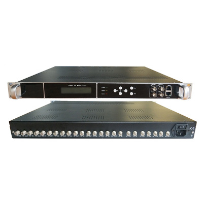 12DVBS2/DVBT ISDBT DVBC转IP酒店前端数字IPTV系统/RF射频调制器