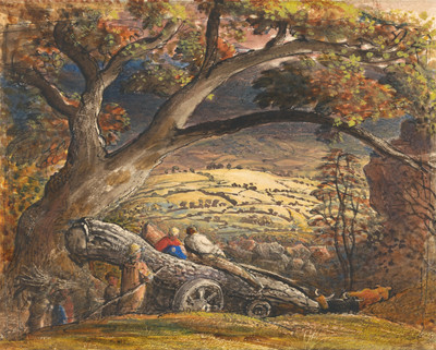 T858【英国】(Samuel Palmer)水彩、素描、版画网传电子图库.